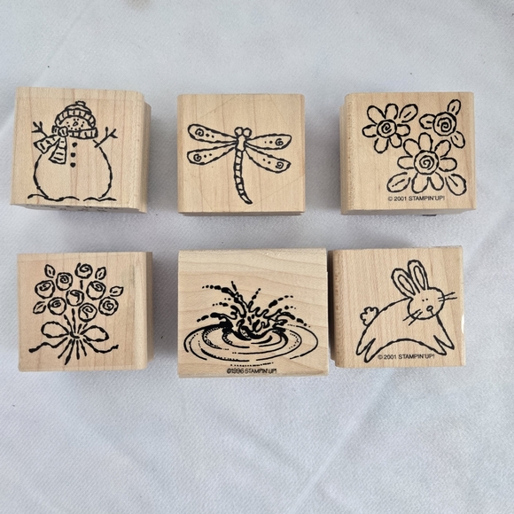 Stampin' Up! | Office | Stampin Up Set Of 6 Rubber Stamps Partial Set ...